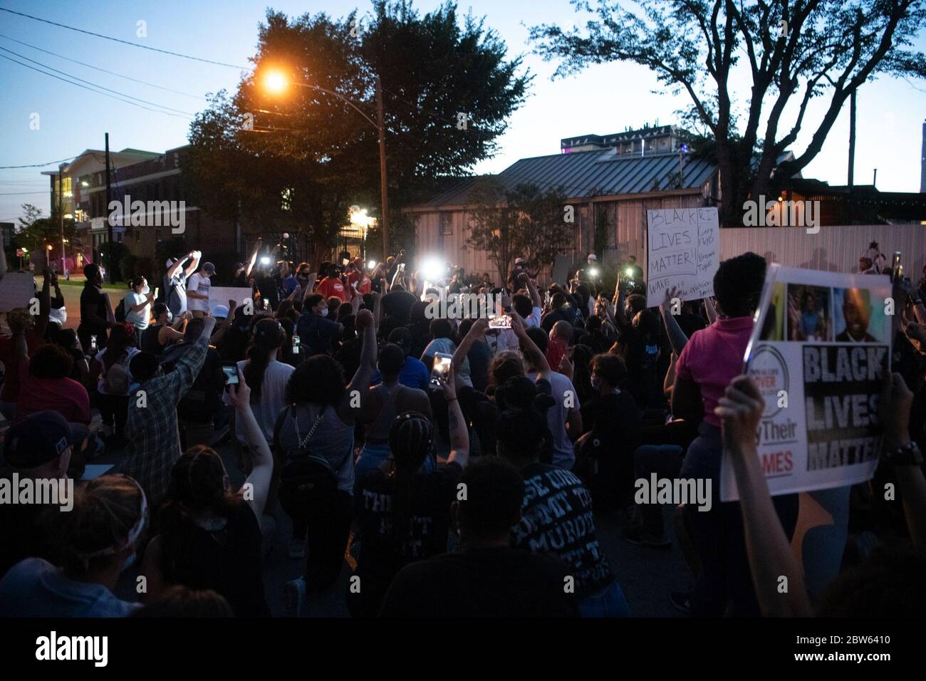 Dallas, Texas, USA. Mai 2020. Fast 2,000 Menschen nahmen an einem ...