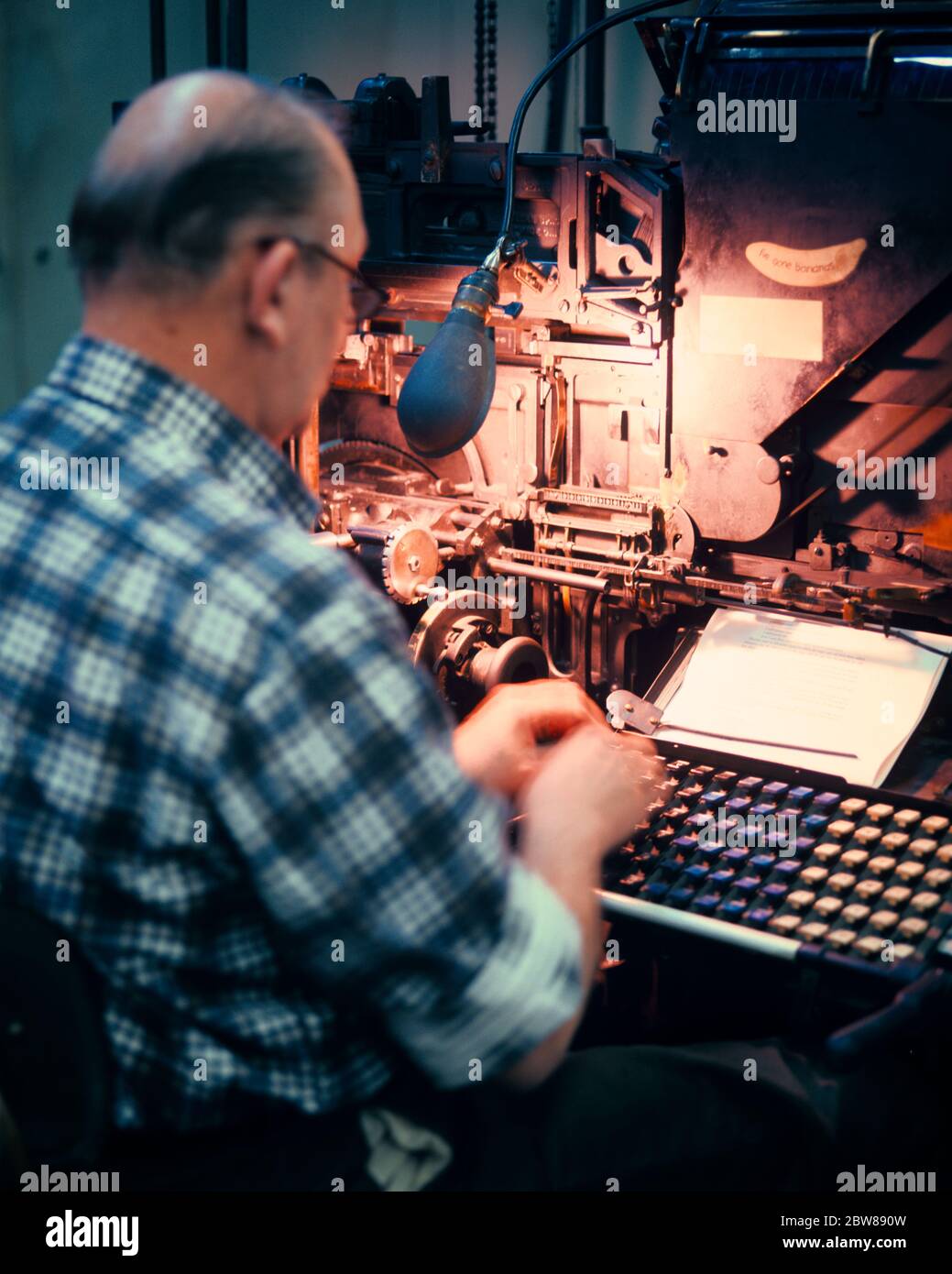 Typesetting machine -Fotos und -Bildmaterial in hoher Auflösung – Alamy