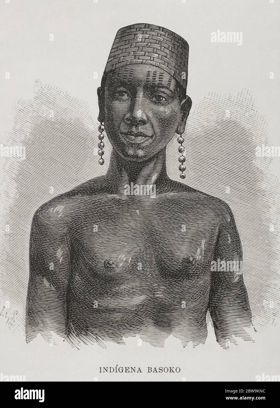 Historia de Africa. Siglo XIX. Indígena Basoko. Grabado. El Congo y la ...