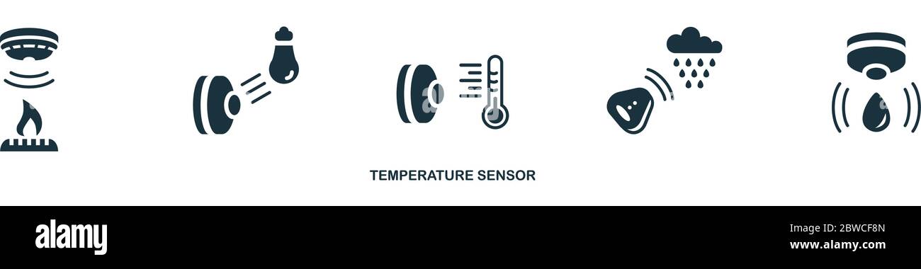 Temperatursensor Symbol. Einfaches Element von Sensoren icons ...