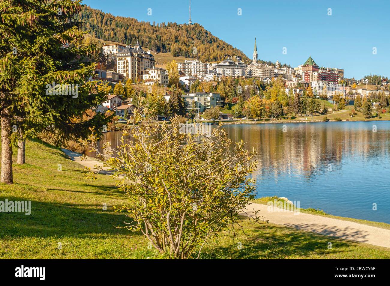 Schweizer dorf st moritz Stockfotos und -bilder Kaufen - Alamy
