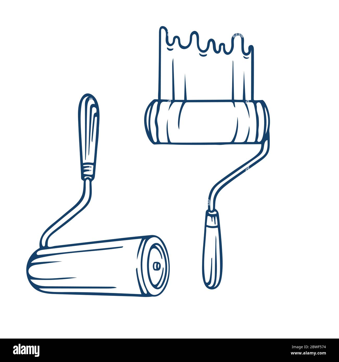 Setze die walze zum malen -Fotos und -Bildmaterial in hoher Auflösung ...