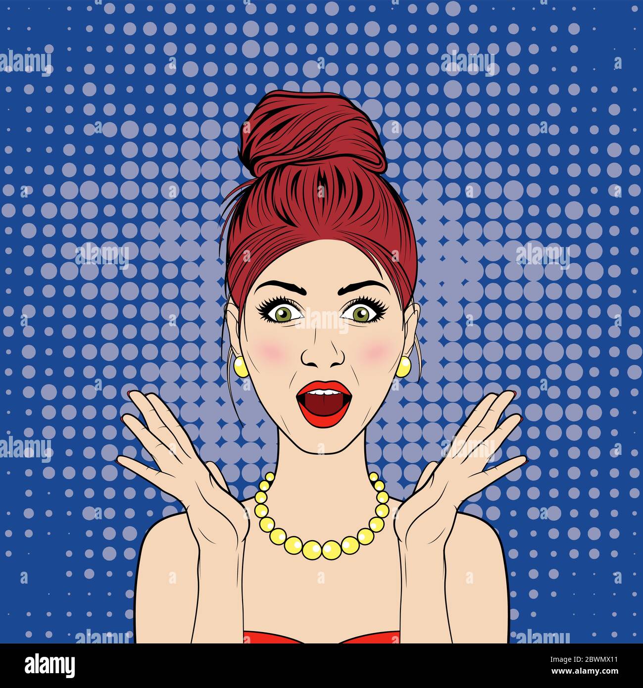 Retro Frau Der Pop Art In Der Comicsart Fotos Und Bildmaterial In