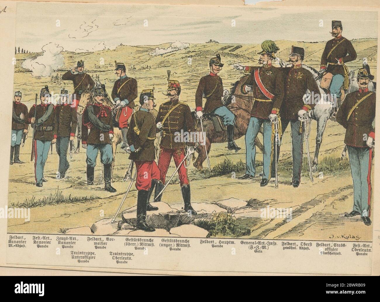 Feldartillerie. Vinkhuijzen, Hendrik Jacobus (Sammler) Kulas, J. v ...