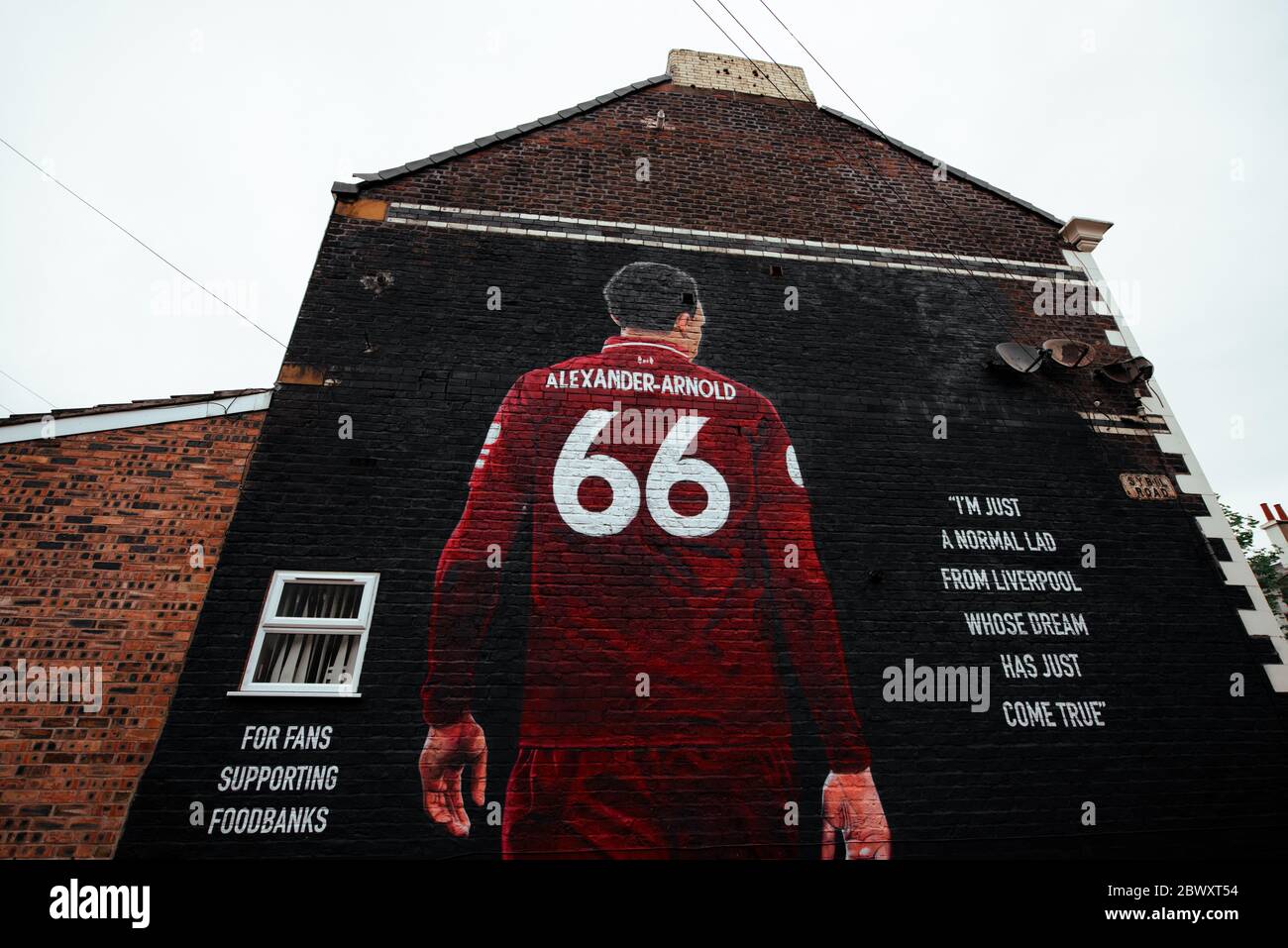 Trent Alexander Arnold Wandbild des französischen Graffiti-Künstlers ...