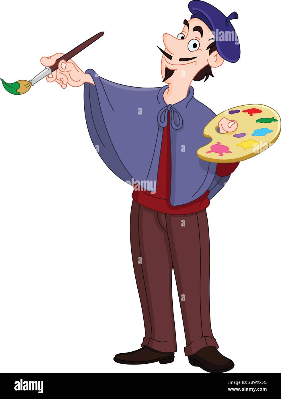 Malerin cartoon -Fotos und -Bildmaterial in hoher Auflösung – Alamy