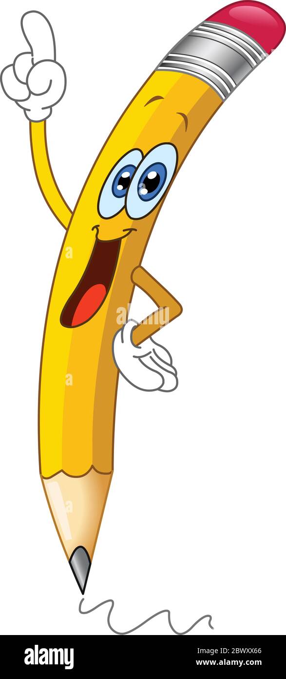 Bleistift cartoon Stock-Vektorgrafiken kaufen - Alamy