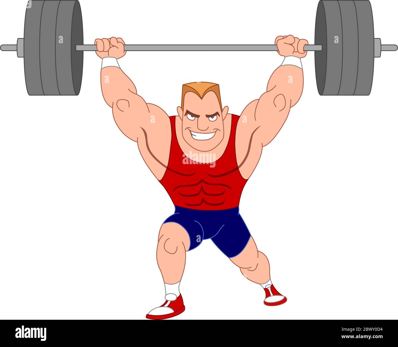Cartoon bodybuilder -Fotos und -Bildmaterial in hoher Auflösung – Alamy