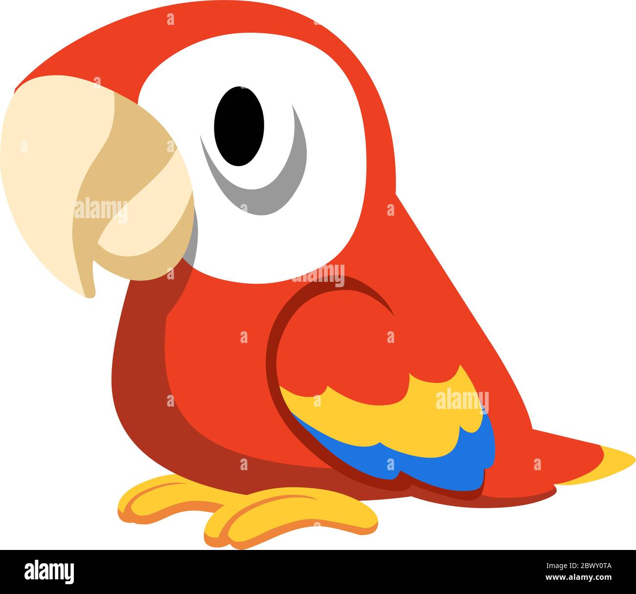 Papagei rot Stock-Vektorgrafiken kaufen - Alamy