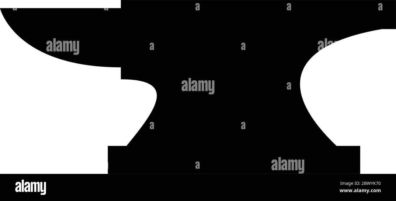 Amboss Icon - EINE Cartoon-Illustration eines Amboss Icon Stock ...