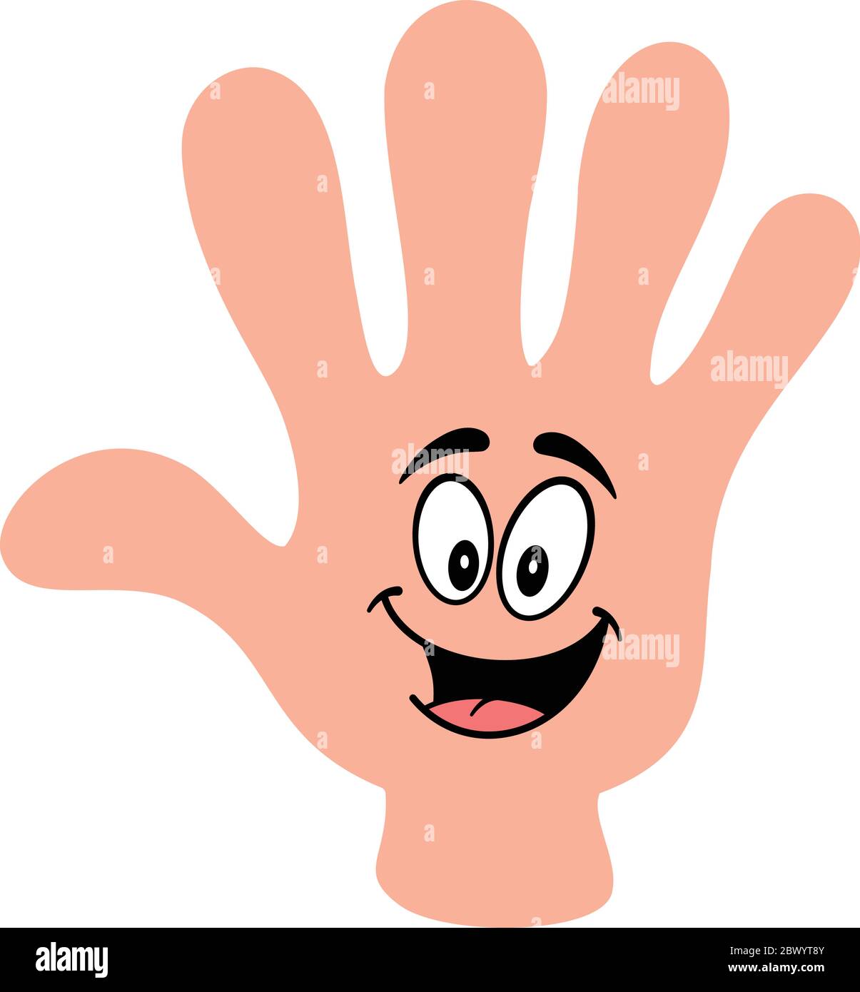 Cartoon Hand- EIN Cartoon Illustration einer Hand Stock-Vektorgrafik ...