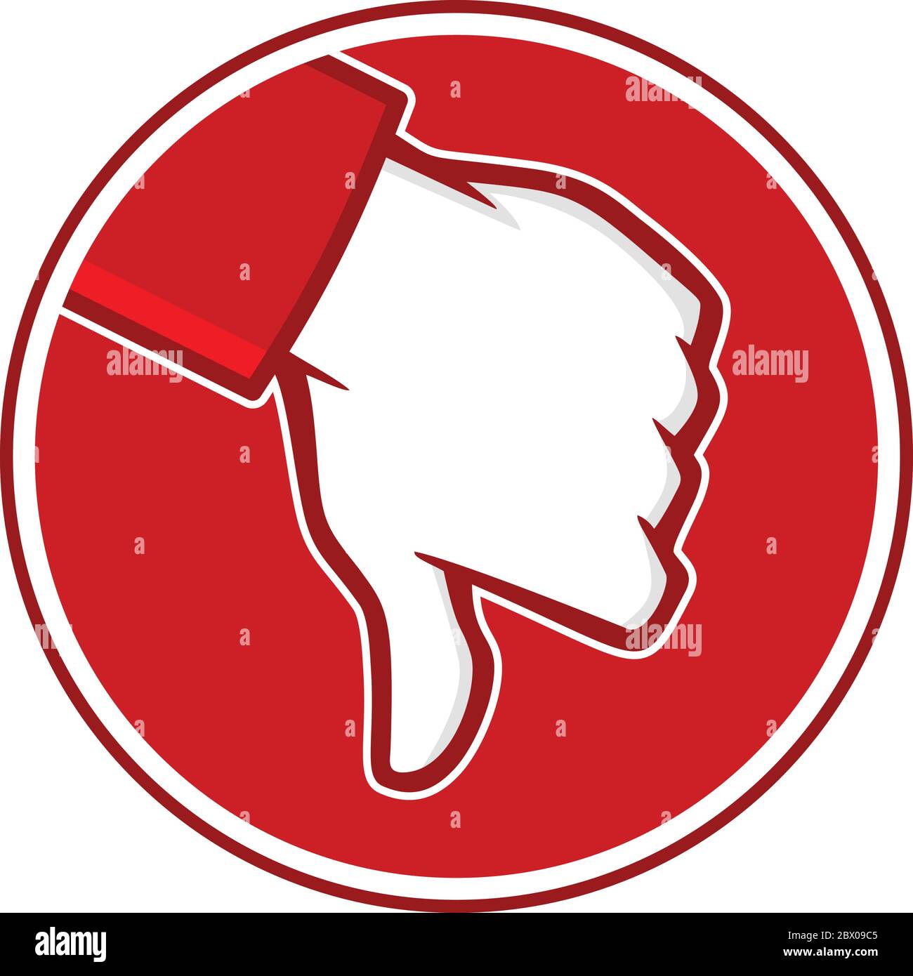 Daumen runter symbol Stock-Vektorgrafiken kaufen - Alamy