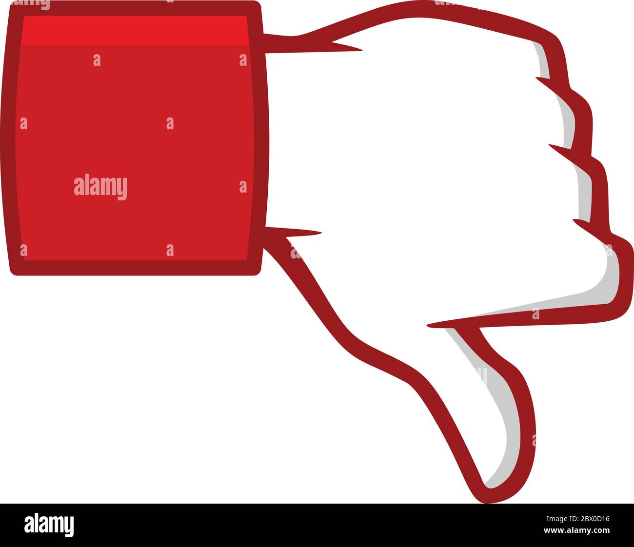 Daumen runter Social Media Icon - eine Illustration eines Thumbs Down ...
