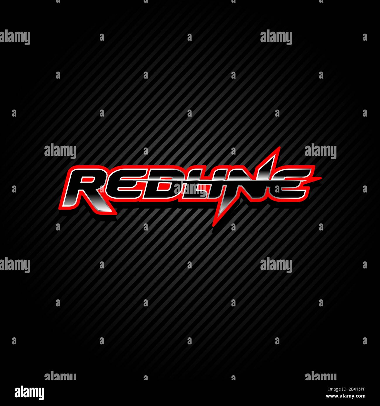 Redline Logo Typ Design Symbol Stock-Vektorgrafik - Alamy
