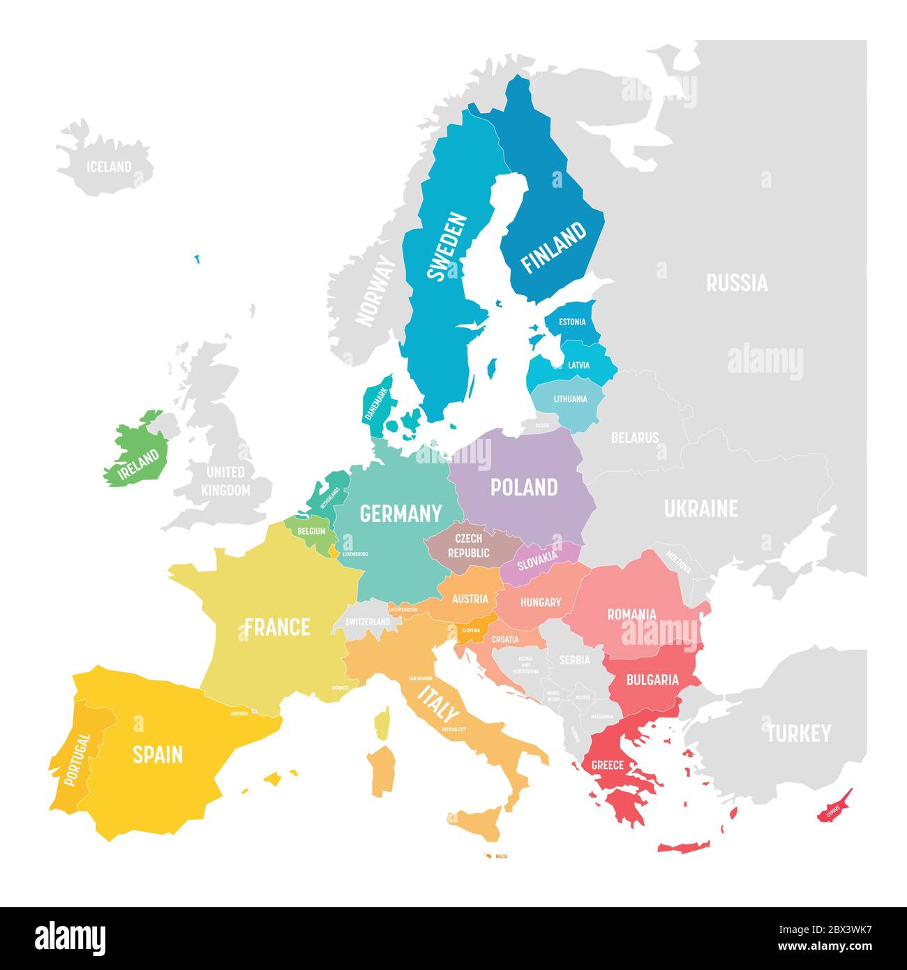 Europäische union karte Stock-Vektorgrafiken kaufen - Alamy