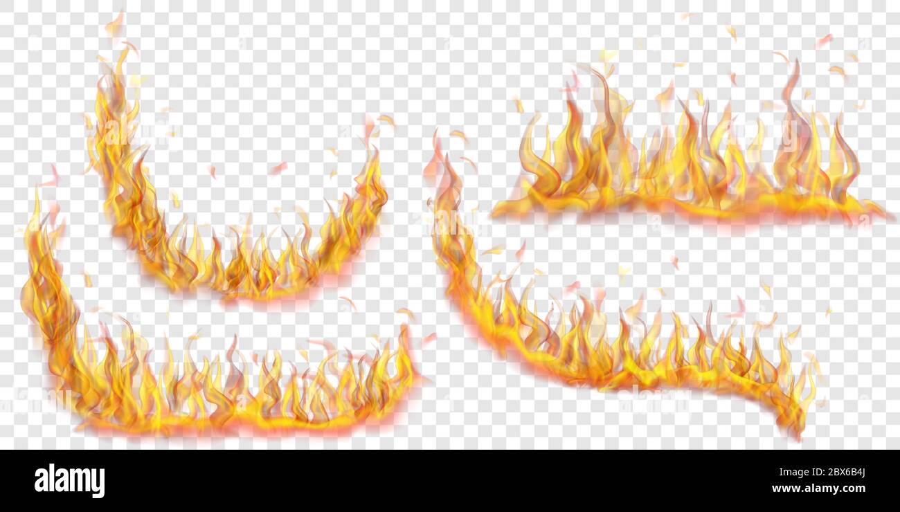 Fire flames vector set -Fotos und -Bildmaterial in hoher Auflösung – Alamy