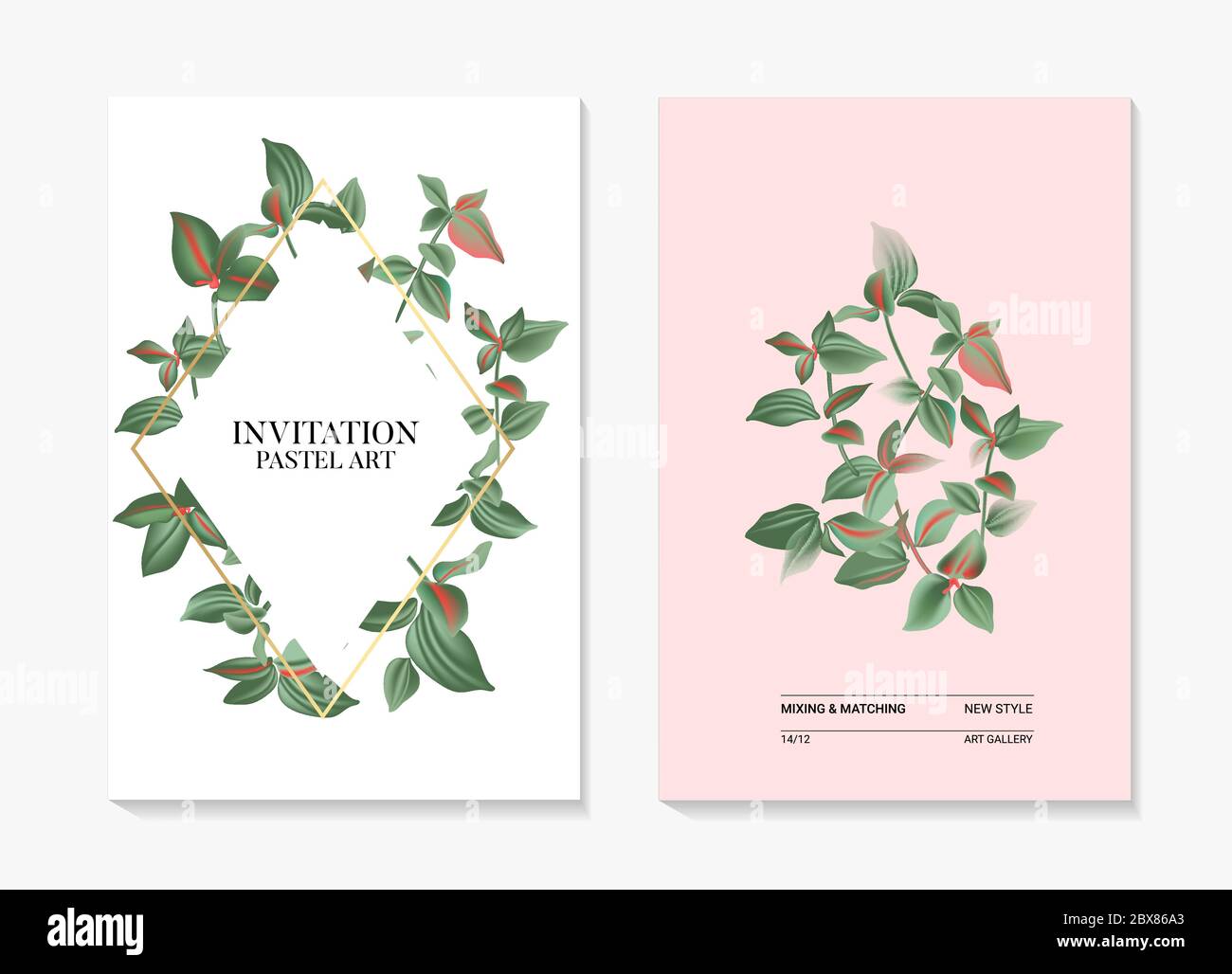 Lila jude tradescantia Stock-Vektorgrafiken kaufen - Alamy
