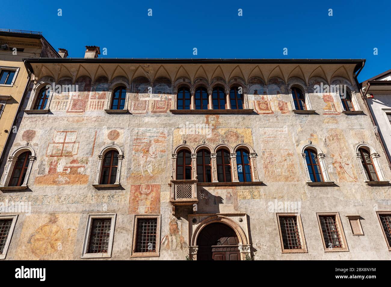 Trient, Palazzo Geremia. Antiker Palast im Renaissancestil (XV-XVI ...