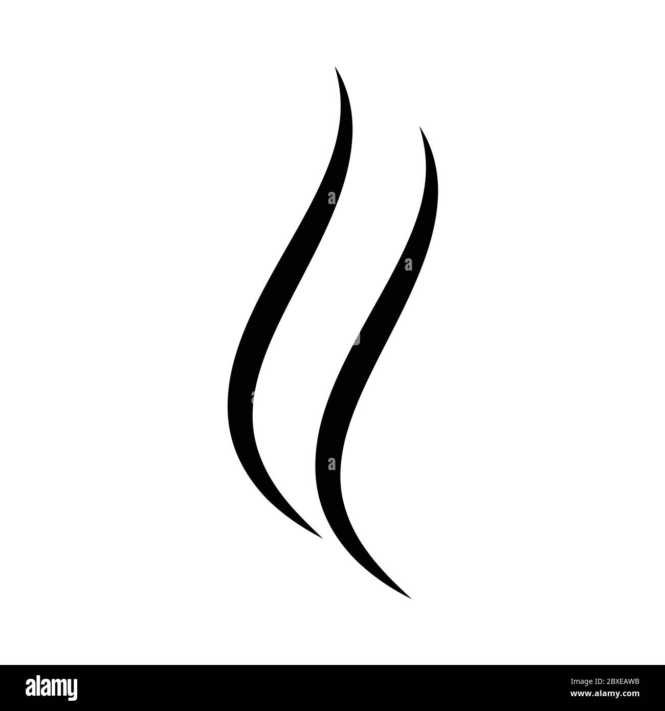 Aromen verdampfen Symbol. Gerüche Vektorliniensymbol, heißes Aroma ...