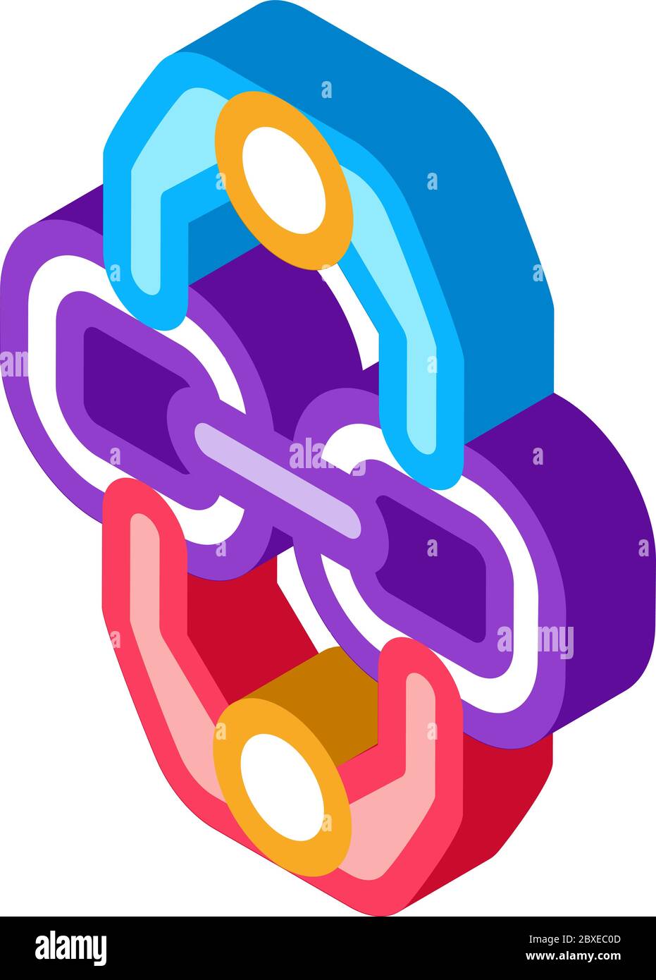 Menschliche Verbindung isometrische Symbol Vektor-Illustration Stock ...