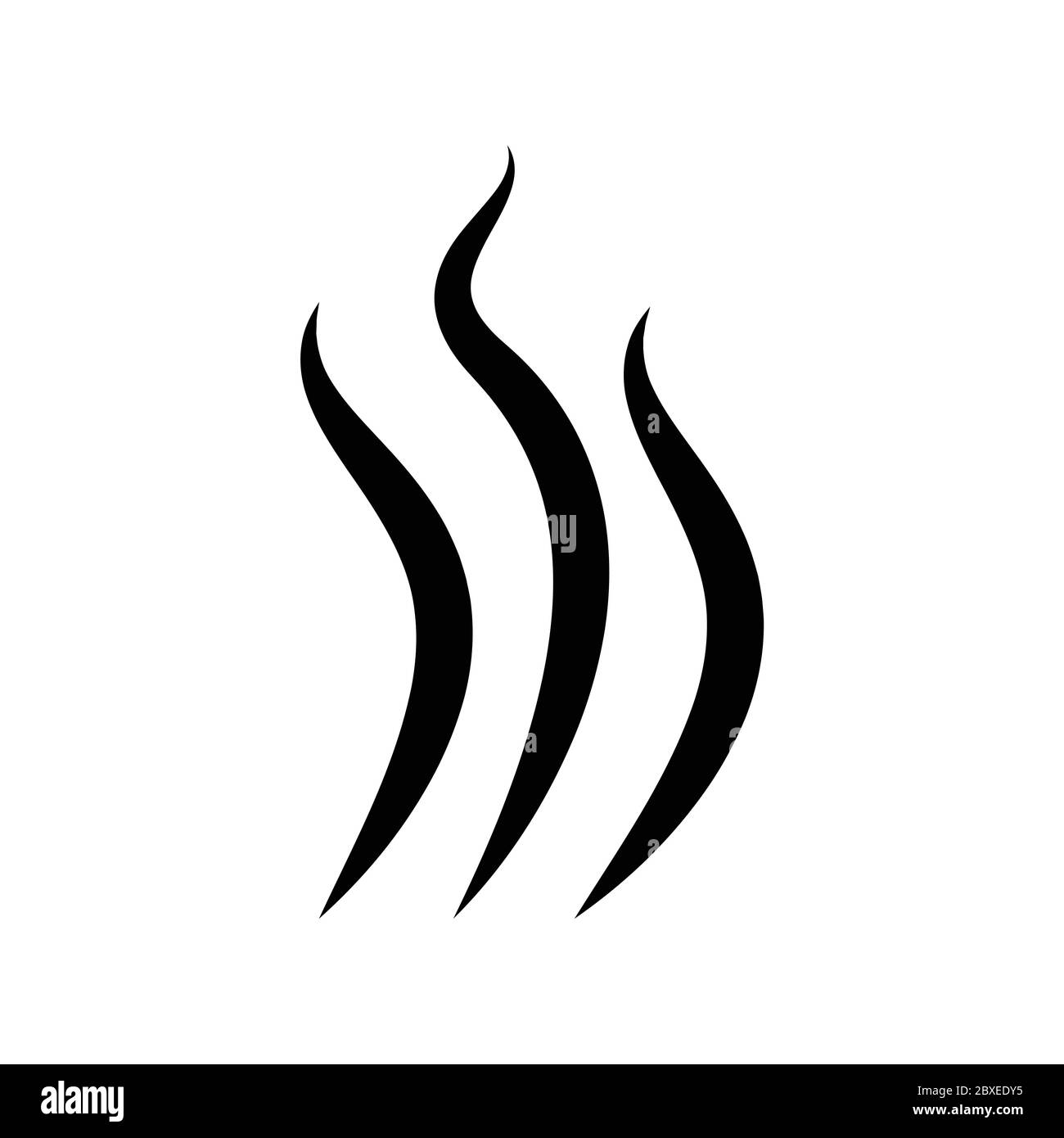 Aromen verdampfen Symbol. Gerüche Vektorliniensymbol, heißes Aroma ...