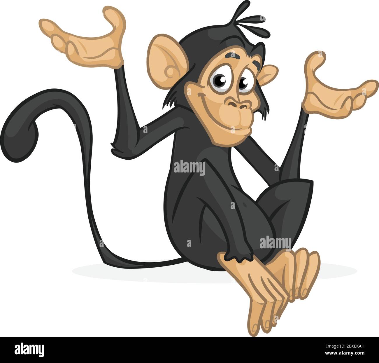 Cartoon funny monkey cartoon laughing Stock-Vektorgrafiken kaufen - Alamy