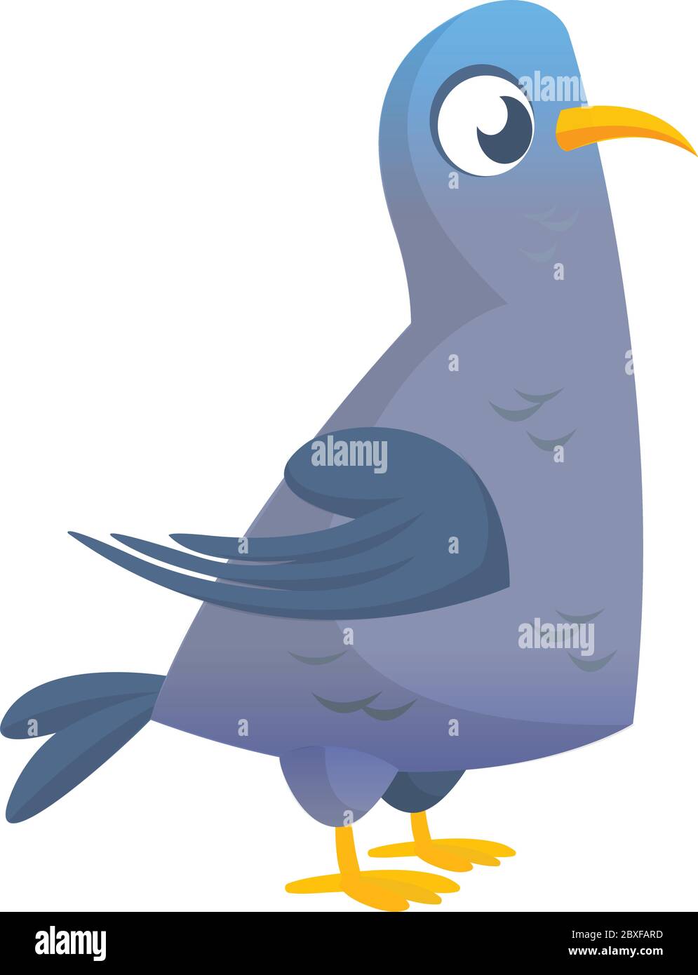 Cartoon Taube Vektor-Charakter. Bunte flache Illustration von Taube ...