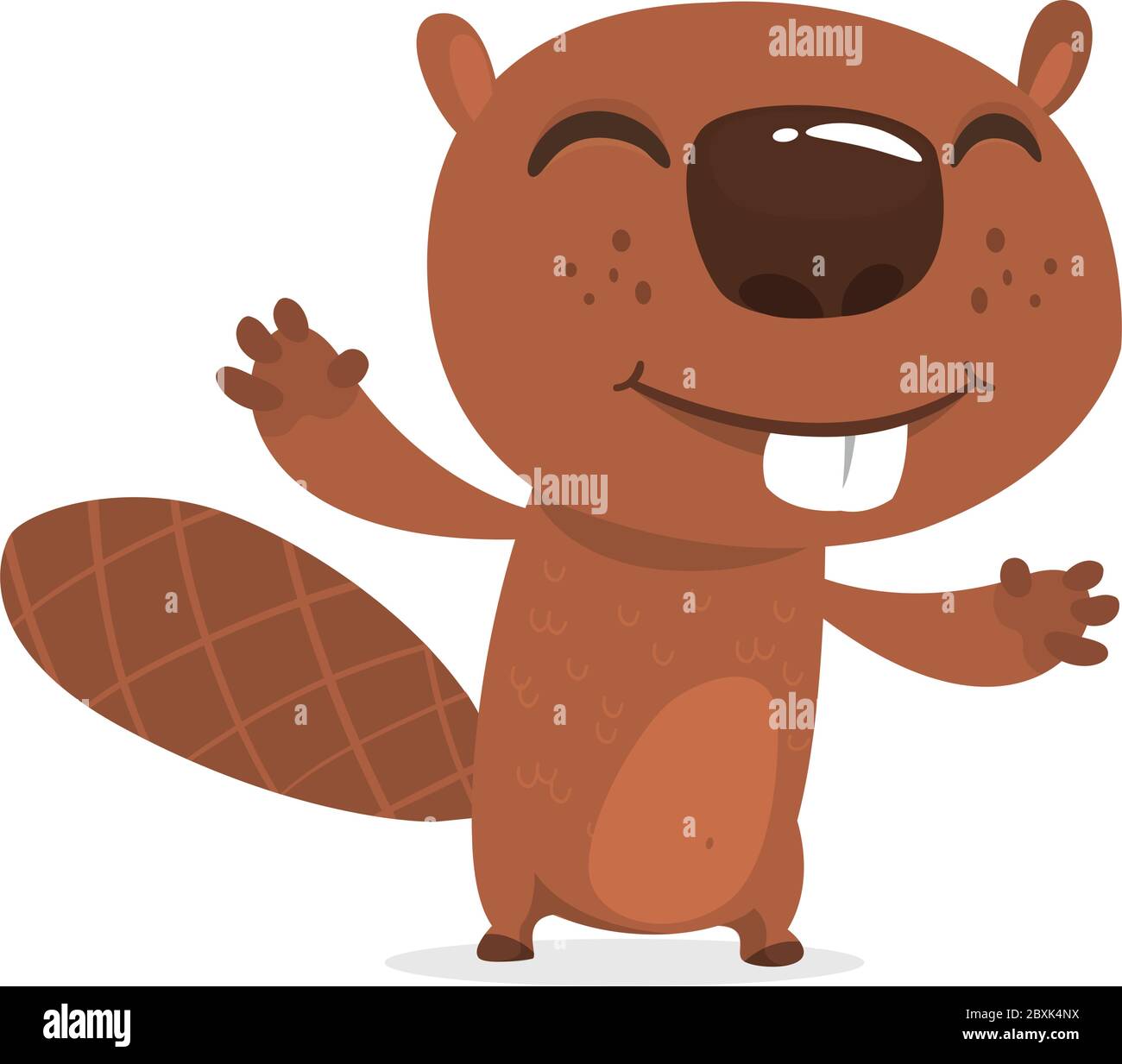 Cute smile beaver cartoon -Fotos und -Bildmaterial in hoher Auflösung ...