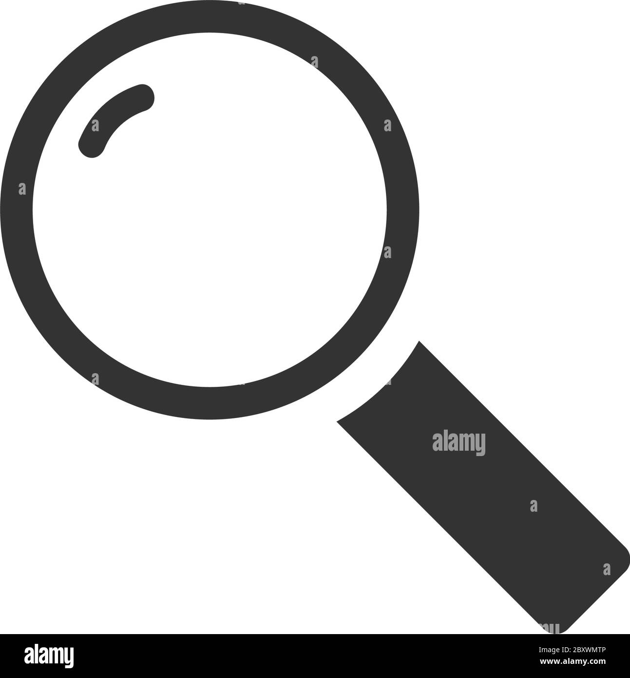 Lupe piktogramm Schwarzweiß-Stockfotos und -bilder - Alamy