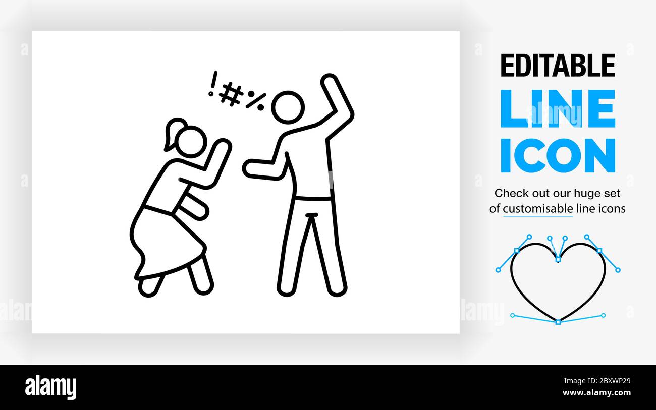 Körperliche gewalt Stock-Vektorgrafiken kaufen - Alamy