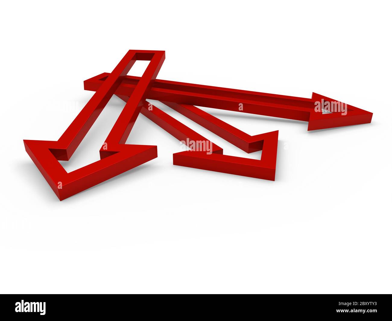 3d Render Arrow Concept Forward Stockfotos und -bilder Kaufen - Alamy