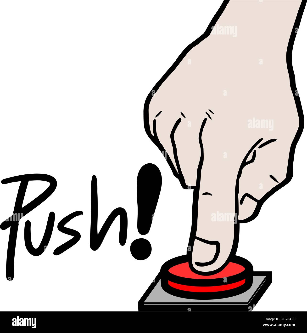 Push button Stock-Vektorgrafiken kaufen - Alamy