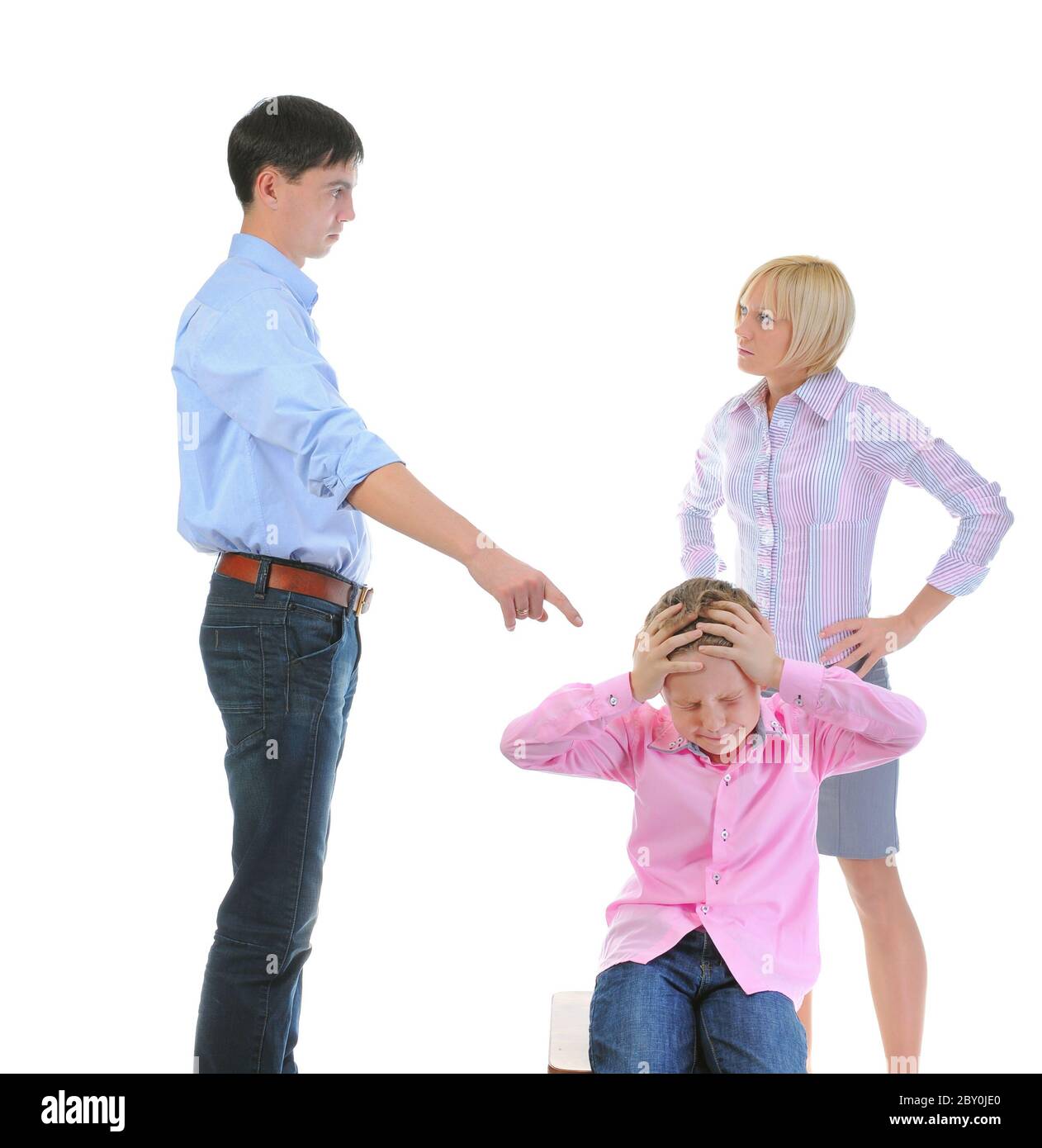 Kind treten Ausgeschnittene Stockfotos und -bilder - Alamy