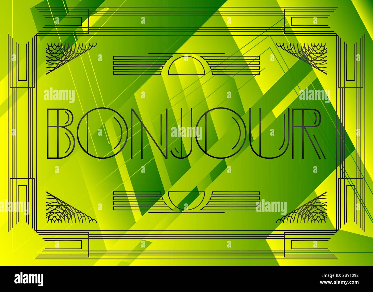 Bonjour vektorvektoren -Fotos und -Bildmaterial in hoher Auflösung – Alamy