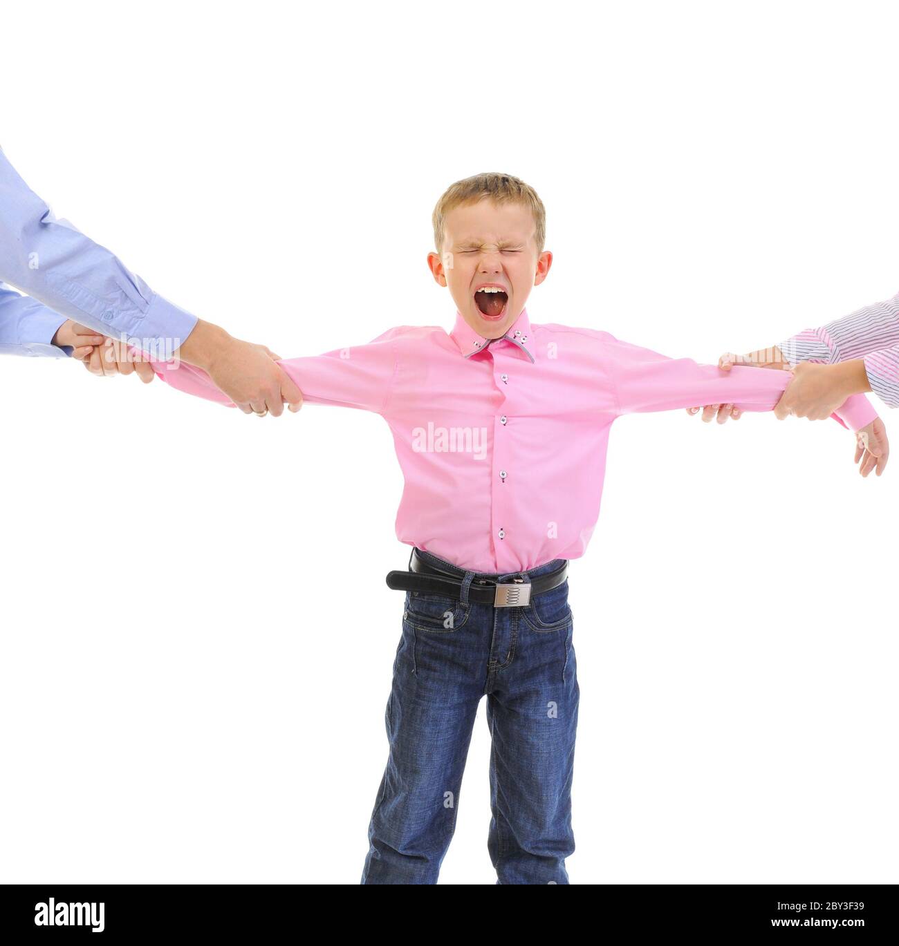 Kind treten Ausgeschnittene Stockfotos und -bilder - Alamy