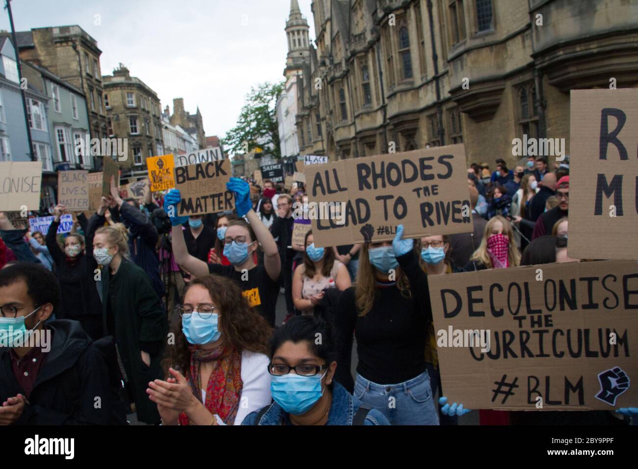 Oxford, Großbritannien 9. Juni 2020, Großbritannien. Wahlkämpfer von ...