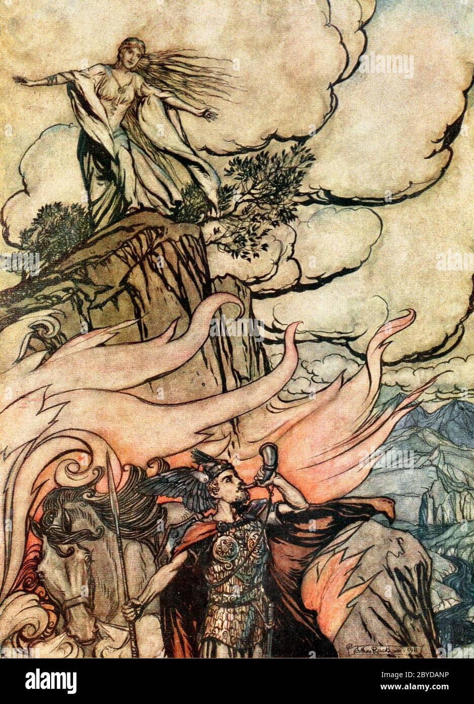 Siegfried verlässt Brunnhilde auf der Suche nach Abenteuer in Siegfried ...