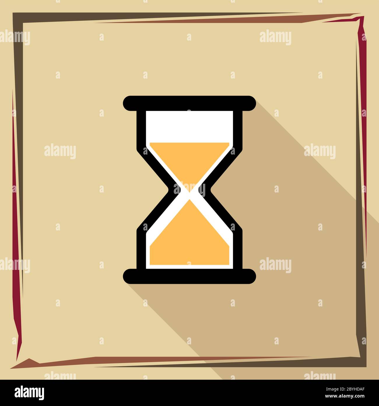 Sanduhr Symbol Vektor Illustration Stock-Vektorgrafik - Alamy