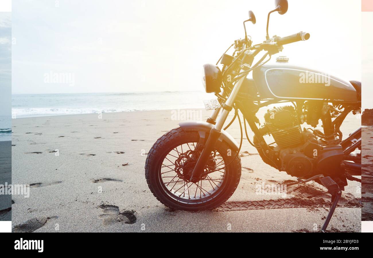 Motorrad strand -Fotos und -Bildmaterial in hoher Auflösung – Alamy
