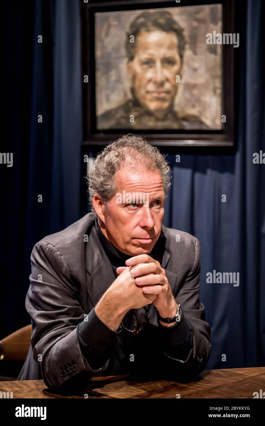 Viscount David Linley, Earl of Snowdon, hält ein Meeting an seinem ...