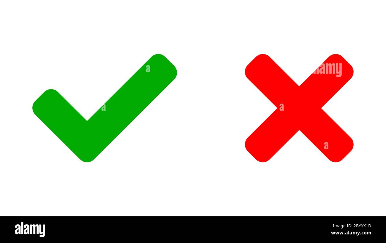 Ja und Nein oder richtig und falsch oder genehmigte und abgelehnte ...