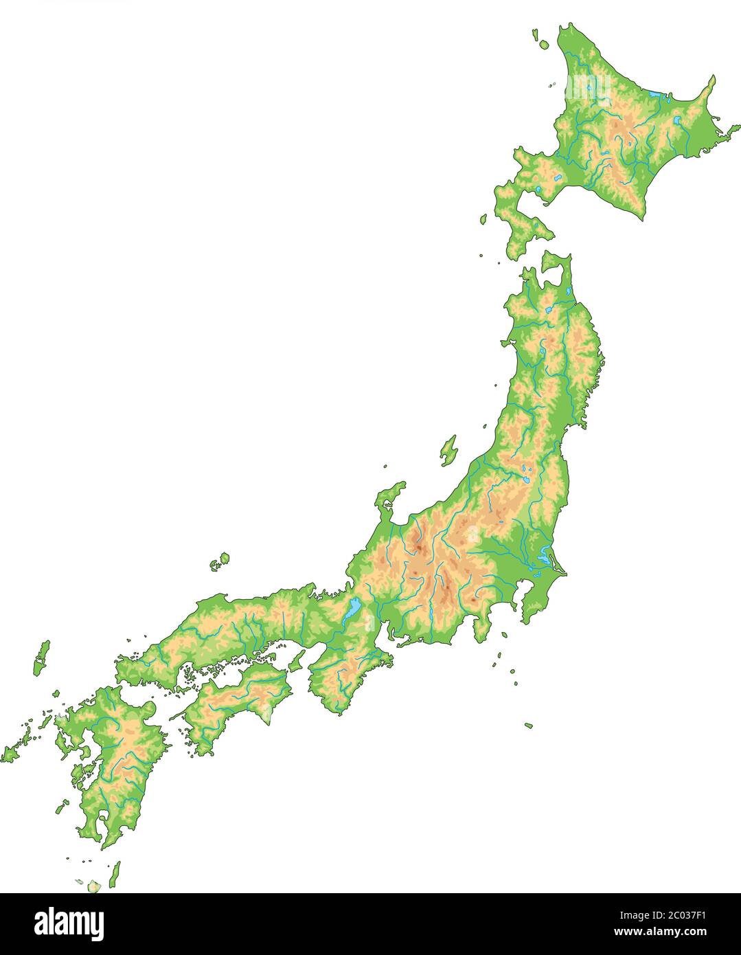 Japan relief map -Fotos und -Bildmaterial in hoher Auflösung – Alamy
