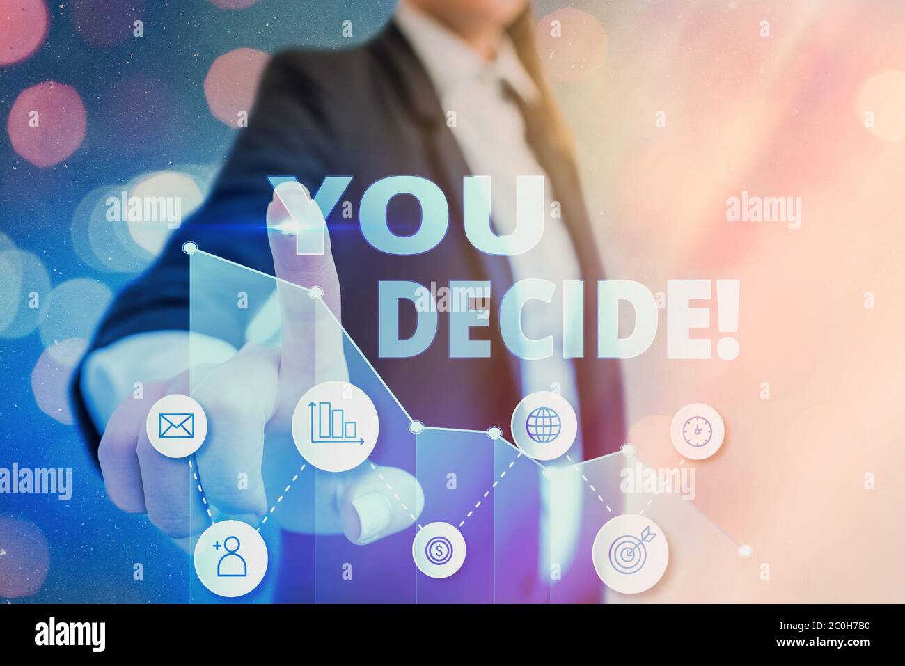 Konzeptionelle Handschrift zeigt, dass Sie entscheiden. Konzept ...