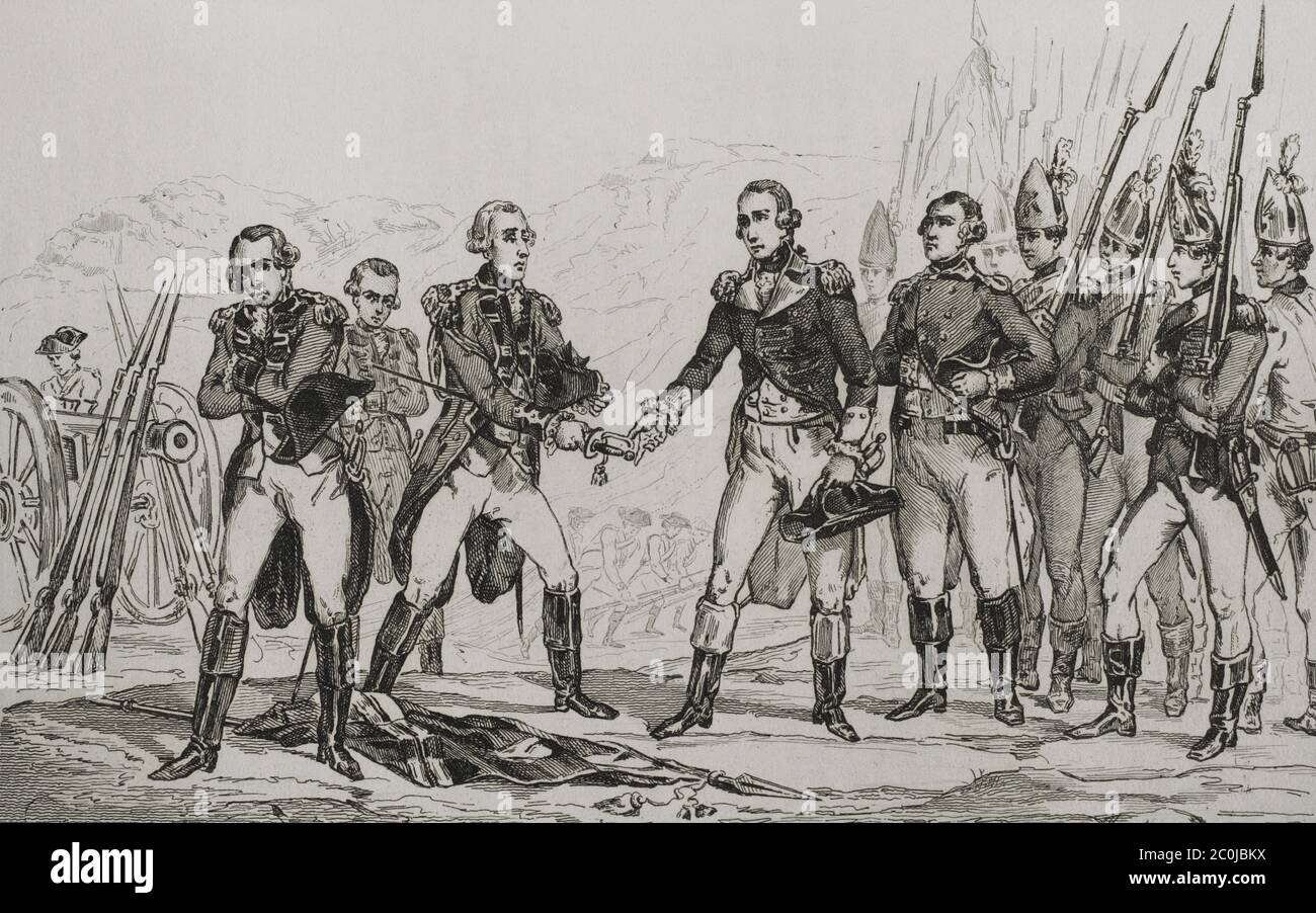 Guerra de Independencia de los Estados Unidos de América. Capitulación ...