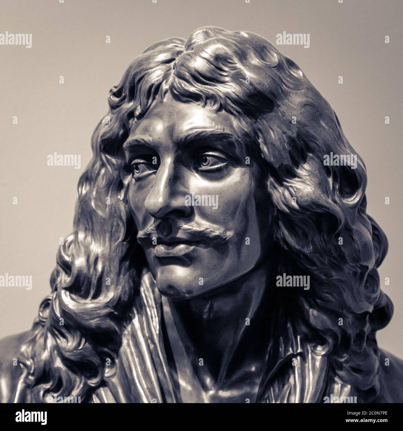 Kopf der Statue von Moliere Jean-Baptiste Poquelin Stockfotografie - Alamy