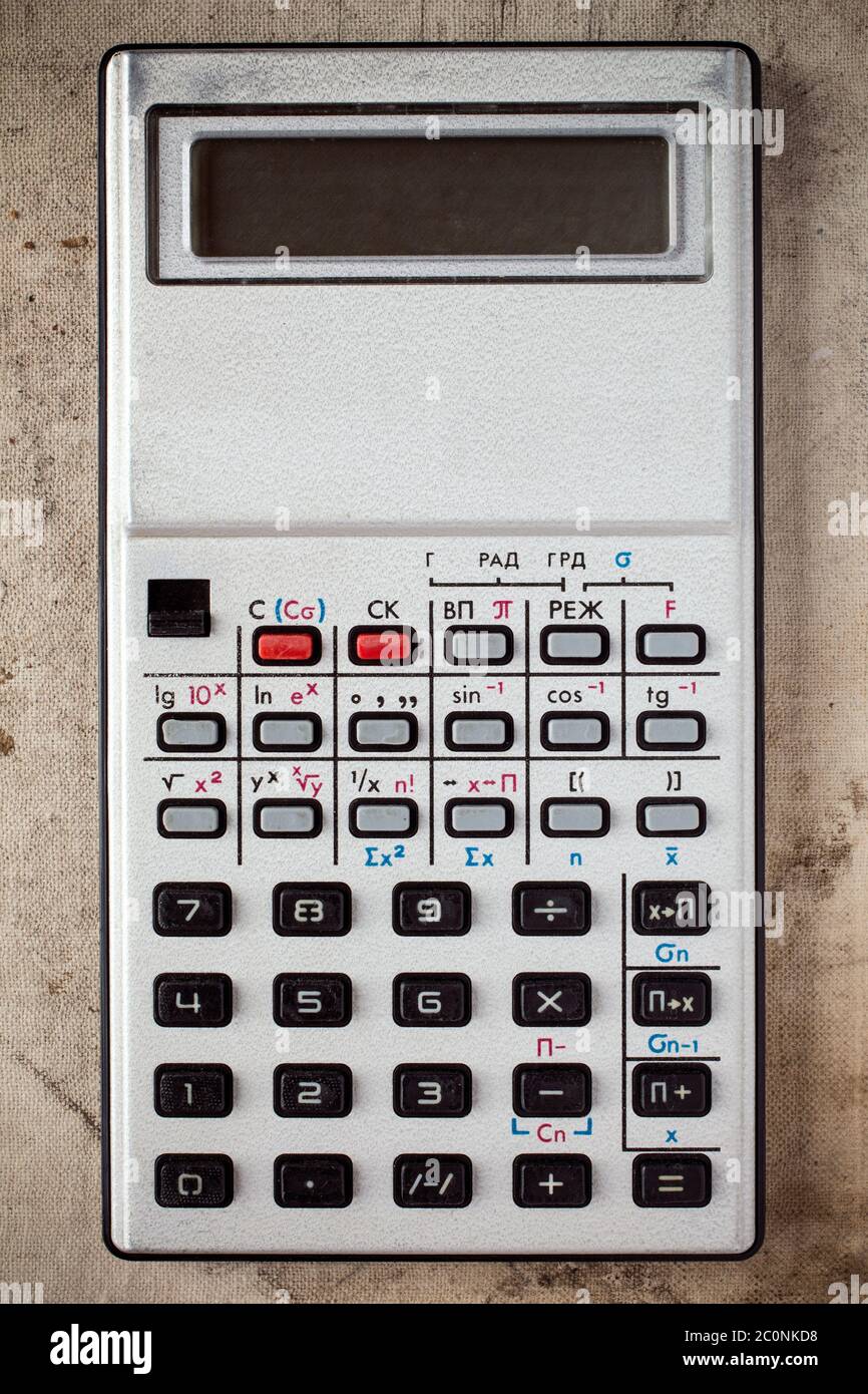 Old electronic calculator -Fotos und -Bildmaterial in hoher Auflösung ...