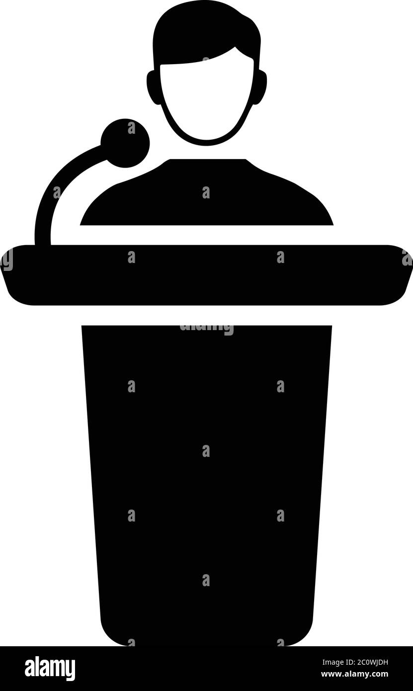 Schön, sorgfältig von Konferenz Präsentation Symbol, Moderator ...