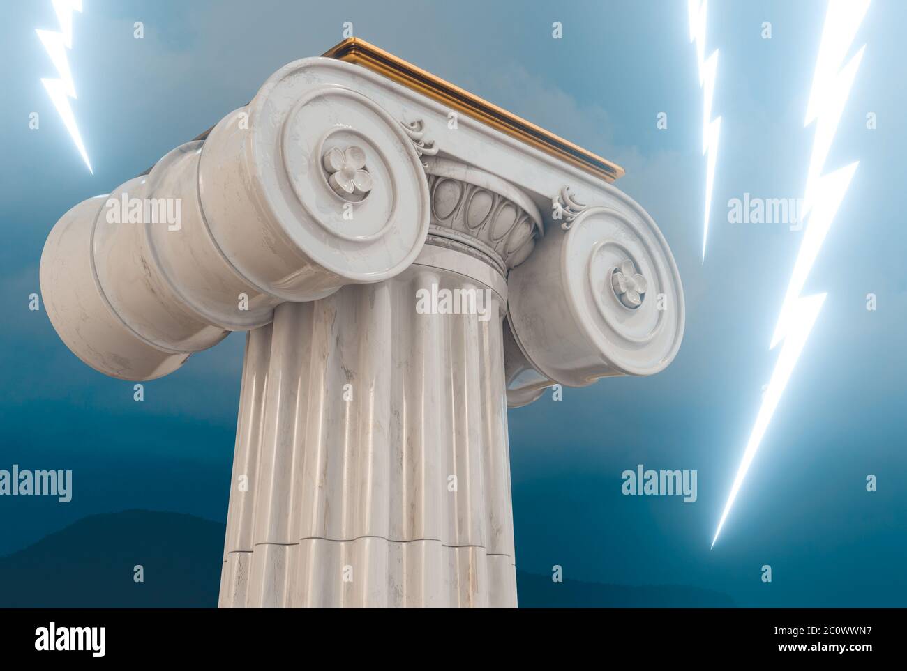 White Ionic Column Stockfotos und -bilder Kaufen - Alamy