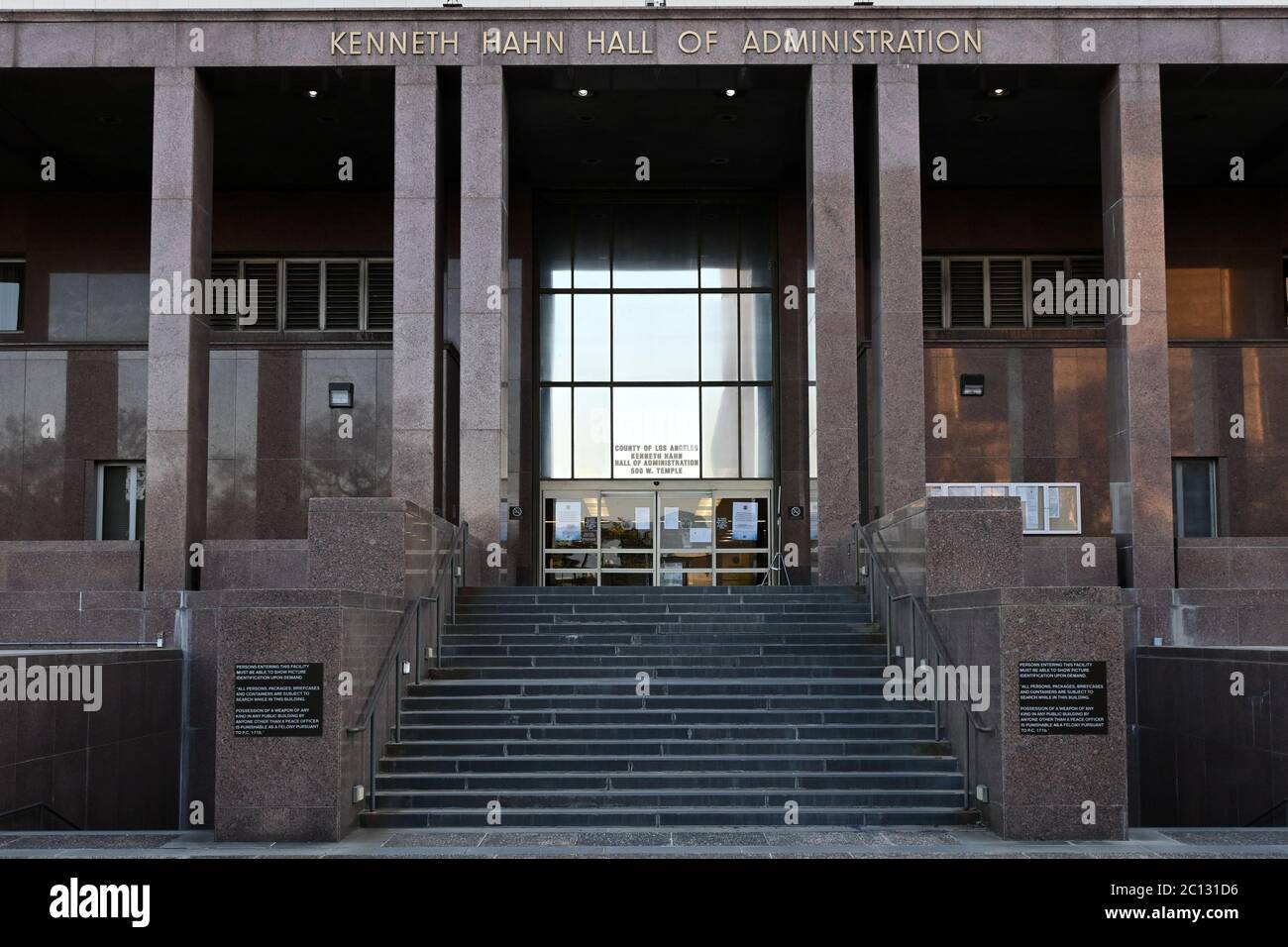 Los Angeles, Usa. Juni 2020. Die Kenneth Hahn Hall of Administration ...