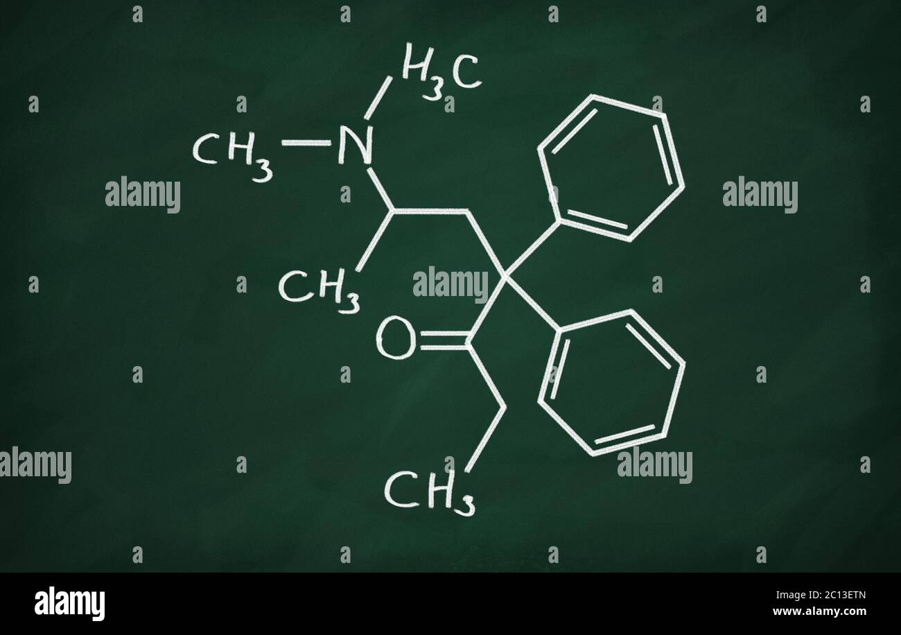 Strukturmodell von Methadon Stockfotografie - Alamy